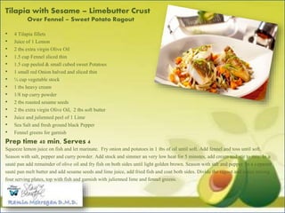 Recipes for the tmd patient | PPTX