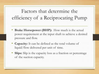 Reciprocating pump | PPTX