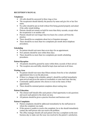 Reception manual | DOC