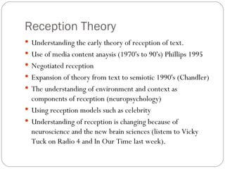 Reception Theory | PPT