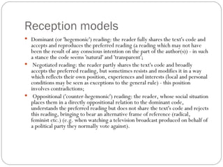 Reception Theory | PPT