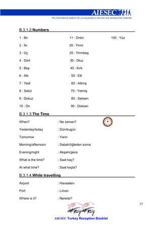 Reception booklet of_turkey | PDF