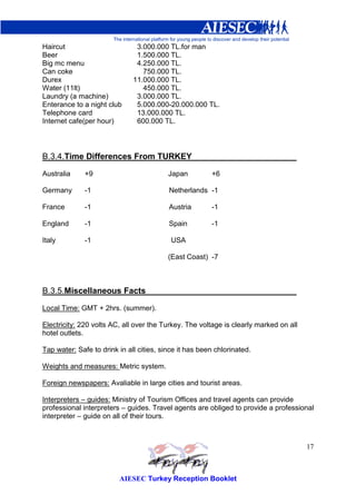 Reception booklet of_turkey | PDF