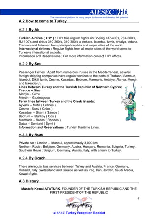 Reception booklet of_turkey | PDF