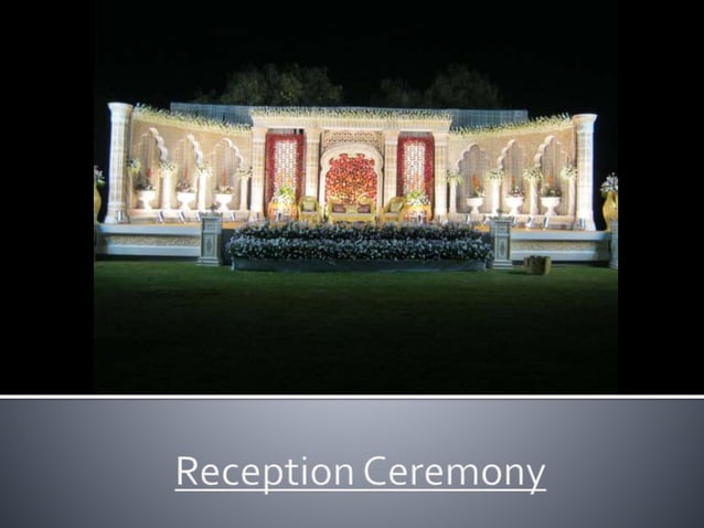 Reception ceremony | PPT