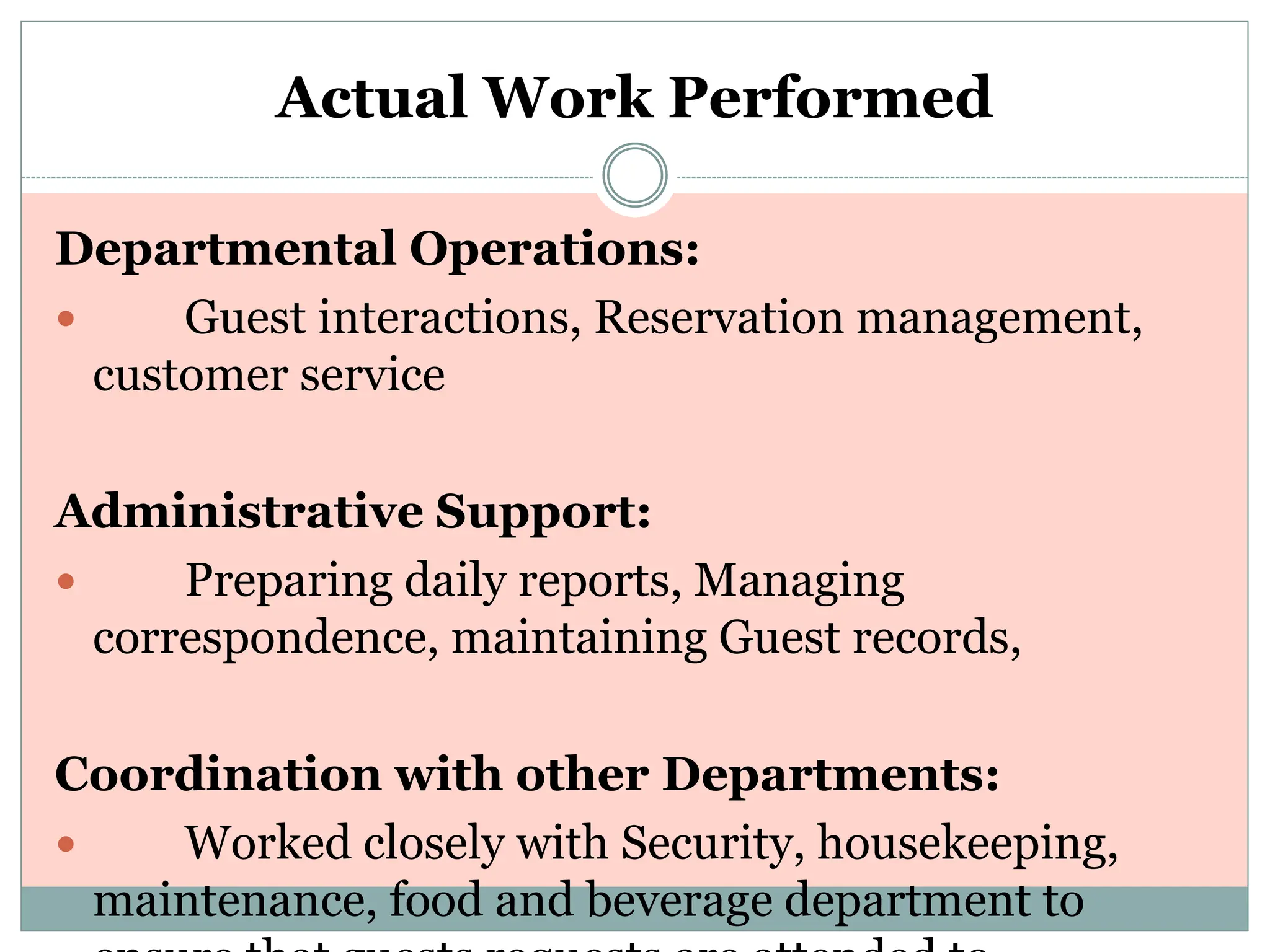 Receptionist internship report sample ppt.pptx