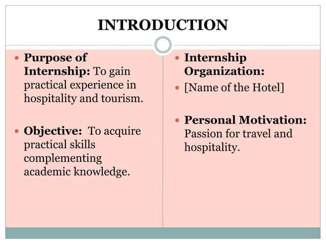 Receptionist internship report sample ppt.pptx