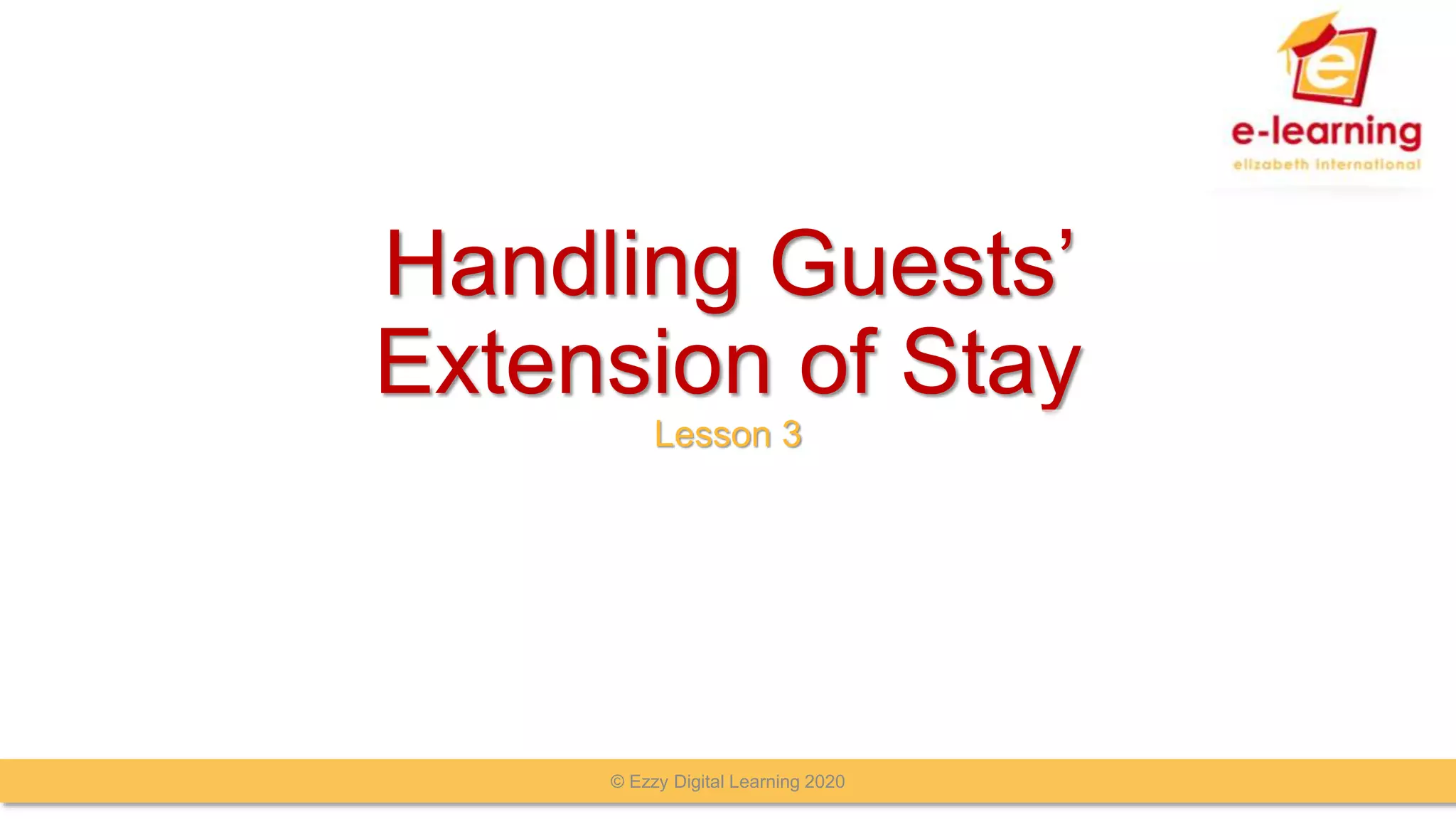 Reception lesson 3 | PPT