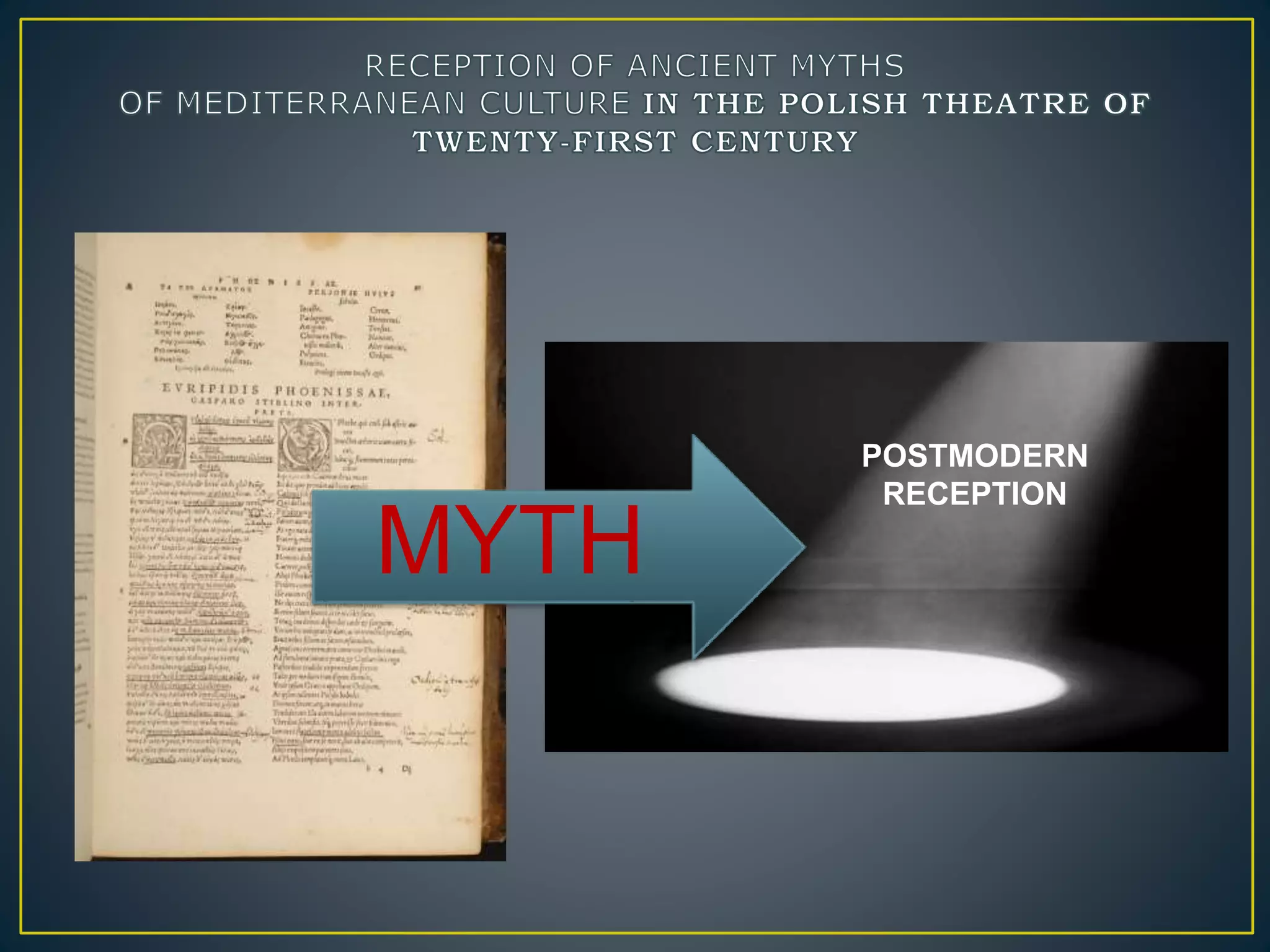 Postmodern Antiquity in Theatre | PPTX