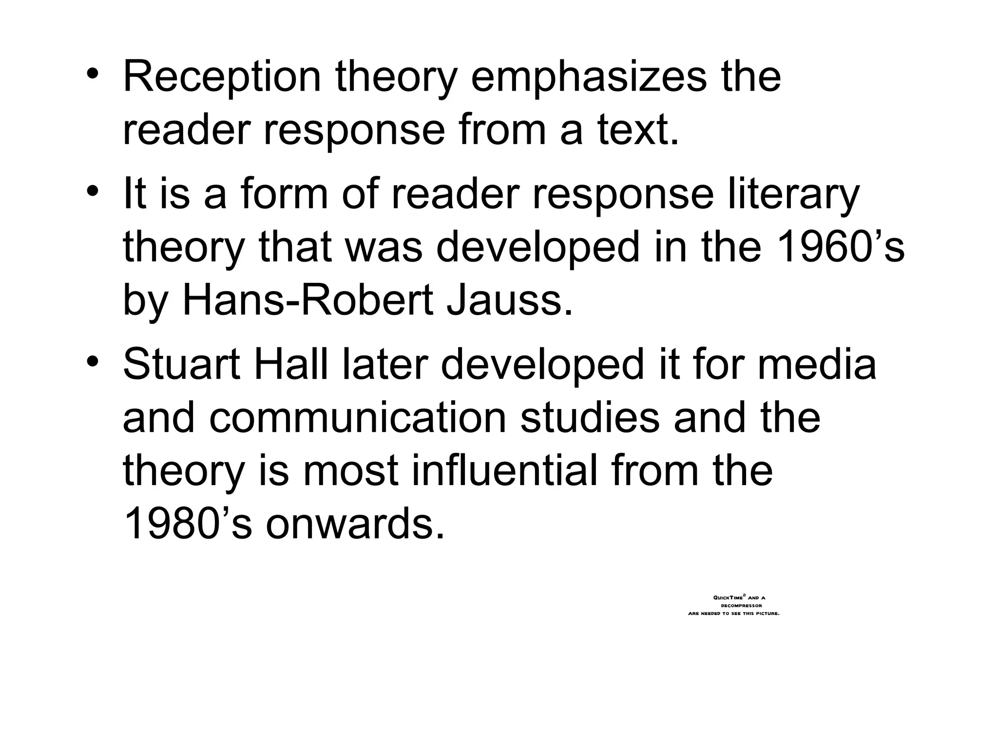 Reception Theory | PPT