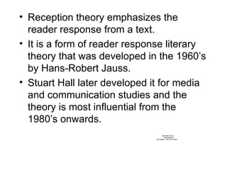 Reception Theory | PPT