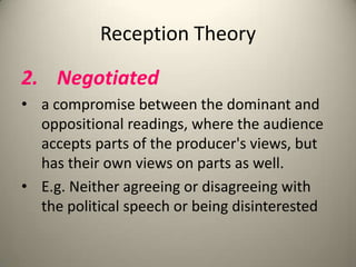 Reception theory | PPTX