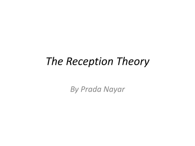 Media Reception theory | PPTX | Science
