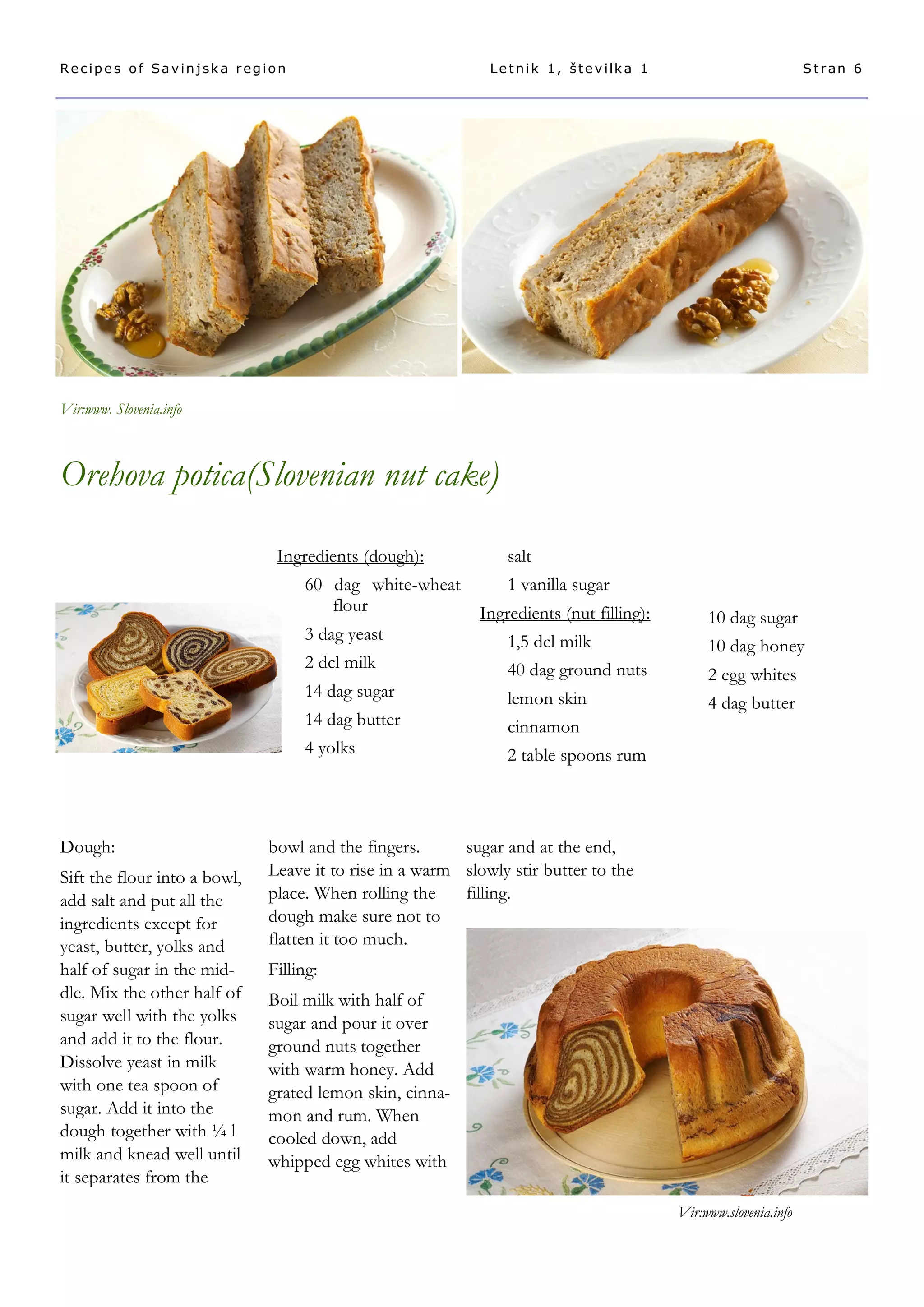 Recepti savinjske regije | PDF