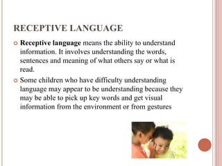 Examples Of Receptive Language
