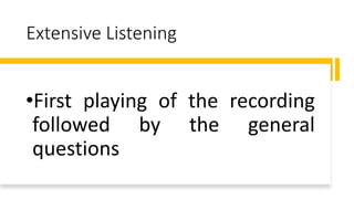 Receptive Skill - Listening as Skill.pptx | Education