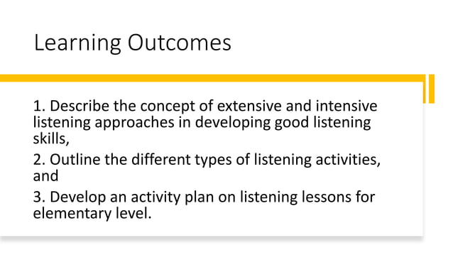 Receptive Skill - Listening as Skill.pptx | Education