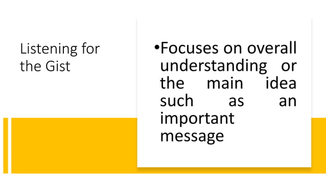 Receptive Skill - Listening as Skill.pptx | Education
