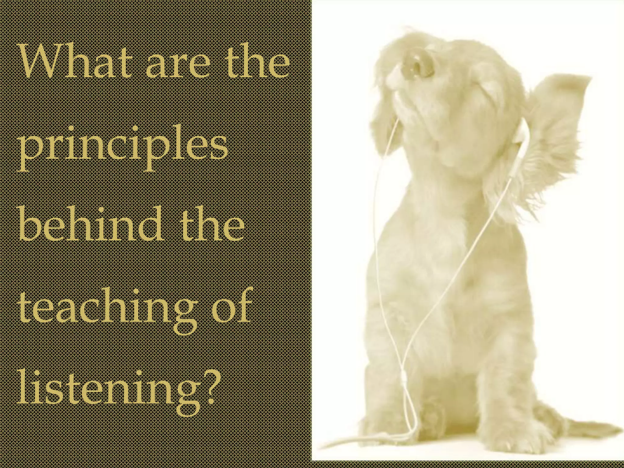 Receptive skills: Listening | PPTX