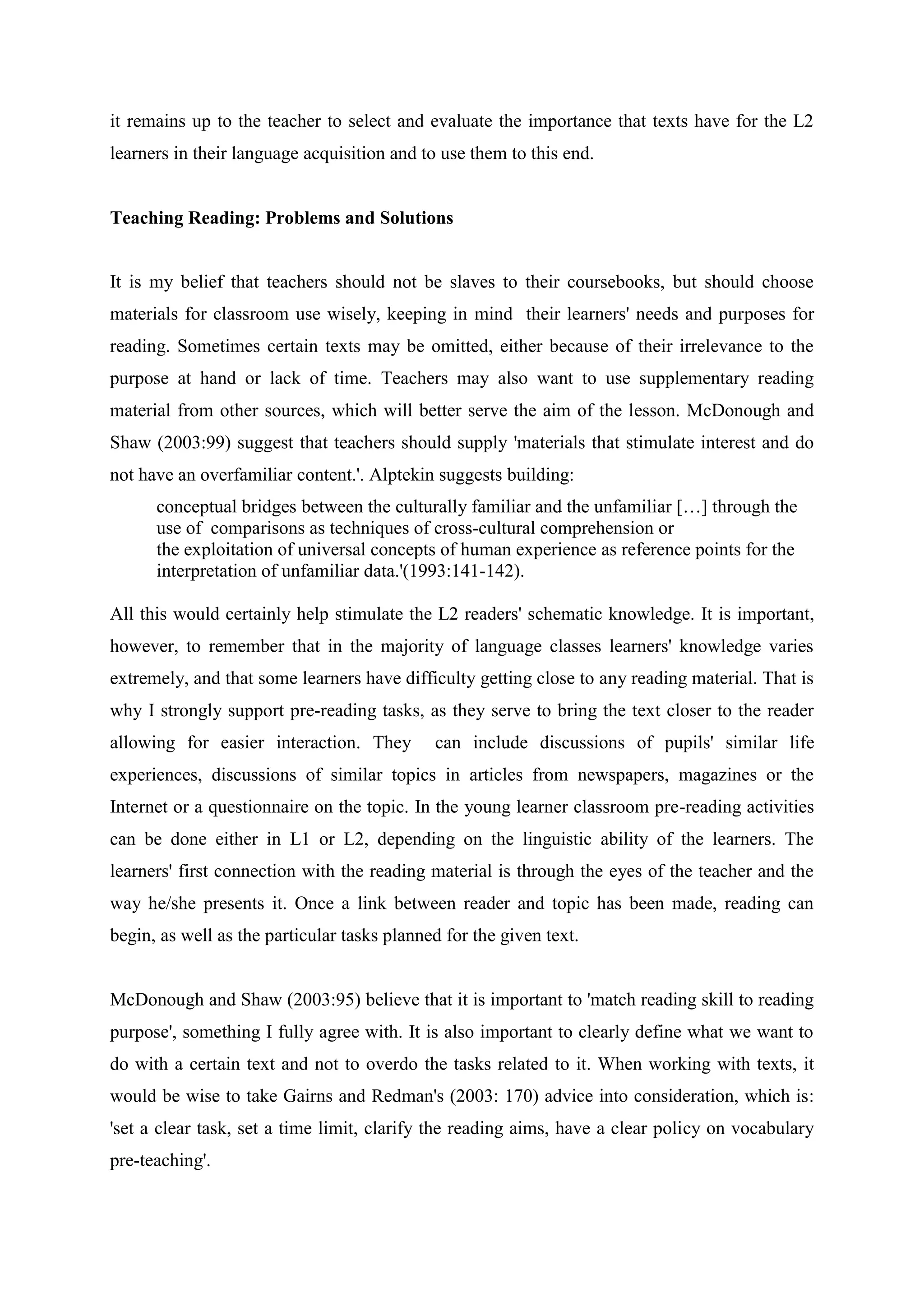 Receptive skills in english language teaching | PDF