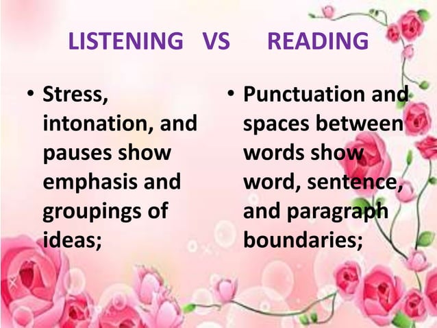 Receptive skills reading and listening | PPTX