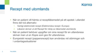Elektroniska recept i Europa | PPT