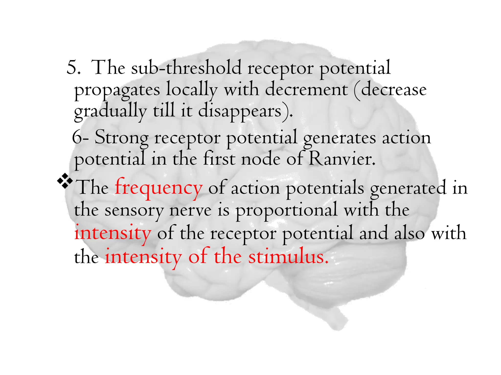 Receptor and sensory pathways for medical students | PPT