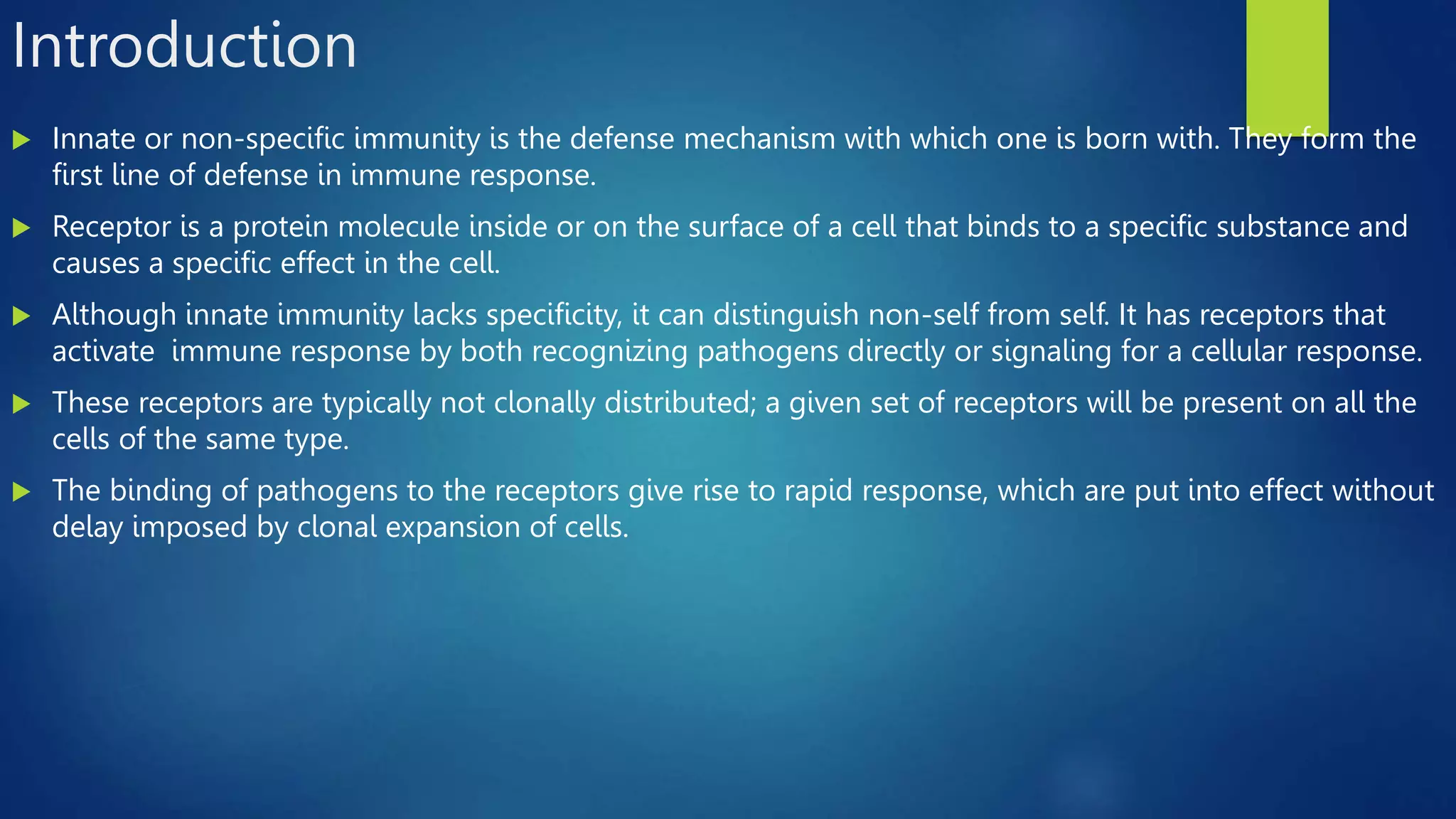 RECEPTOR DIVERSITY OF INNATE IMMUNITY.pptx