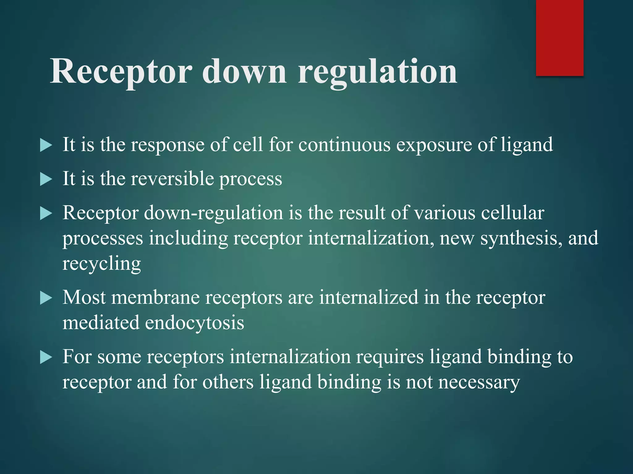 Receptor down regulation | PPTX