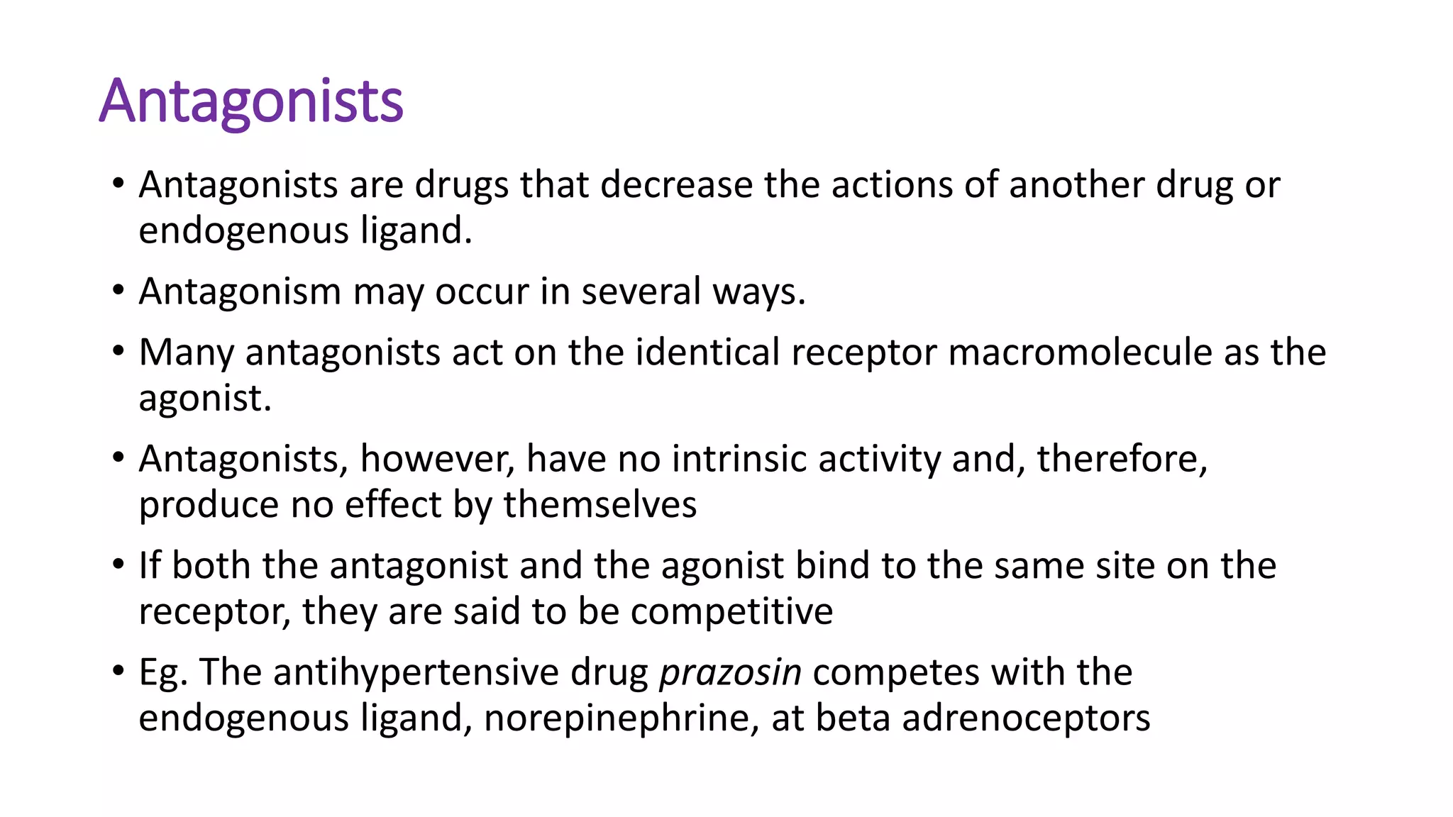 Receptor - Pharmacology | PPTX