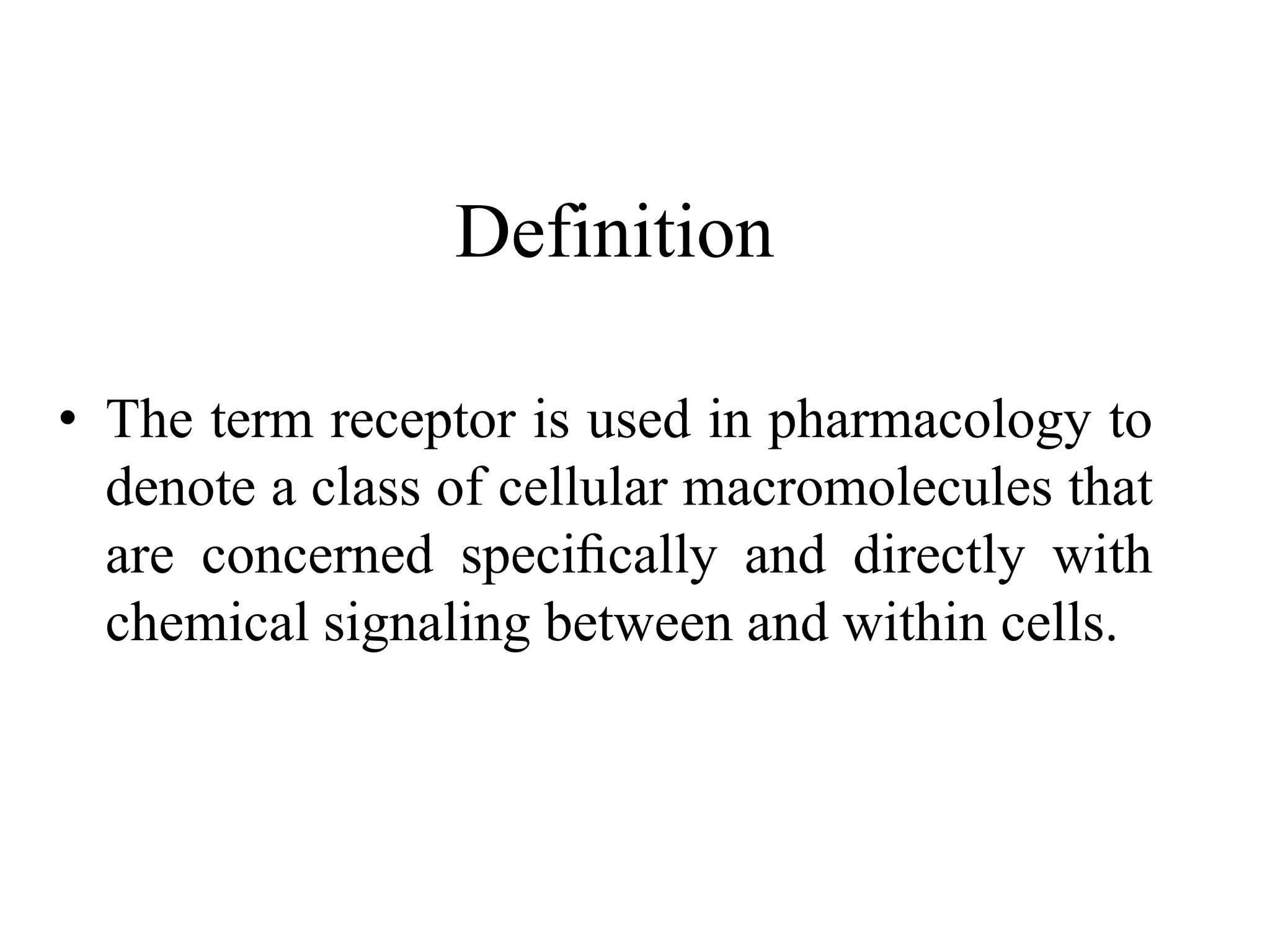 Receptor Pharmacology | PPTX