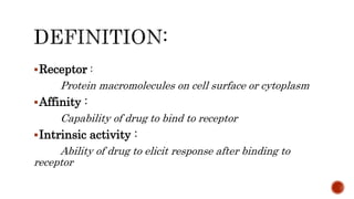 Receptor pharmacology | PPT