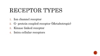 Receptor pharmacology | PPTX