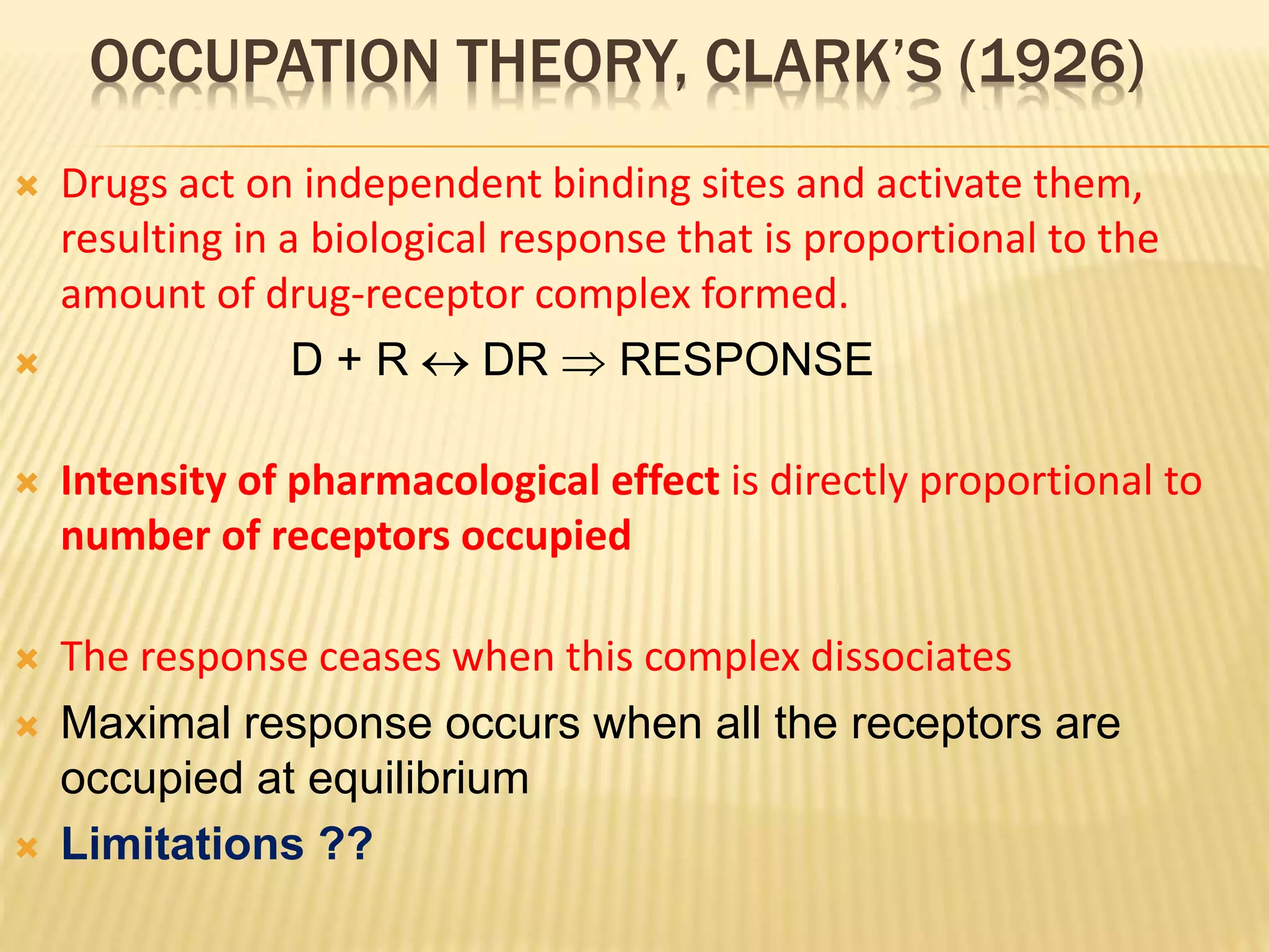 Drug receptor interactions and types of receptor | PPTX