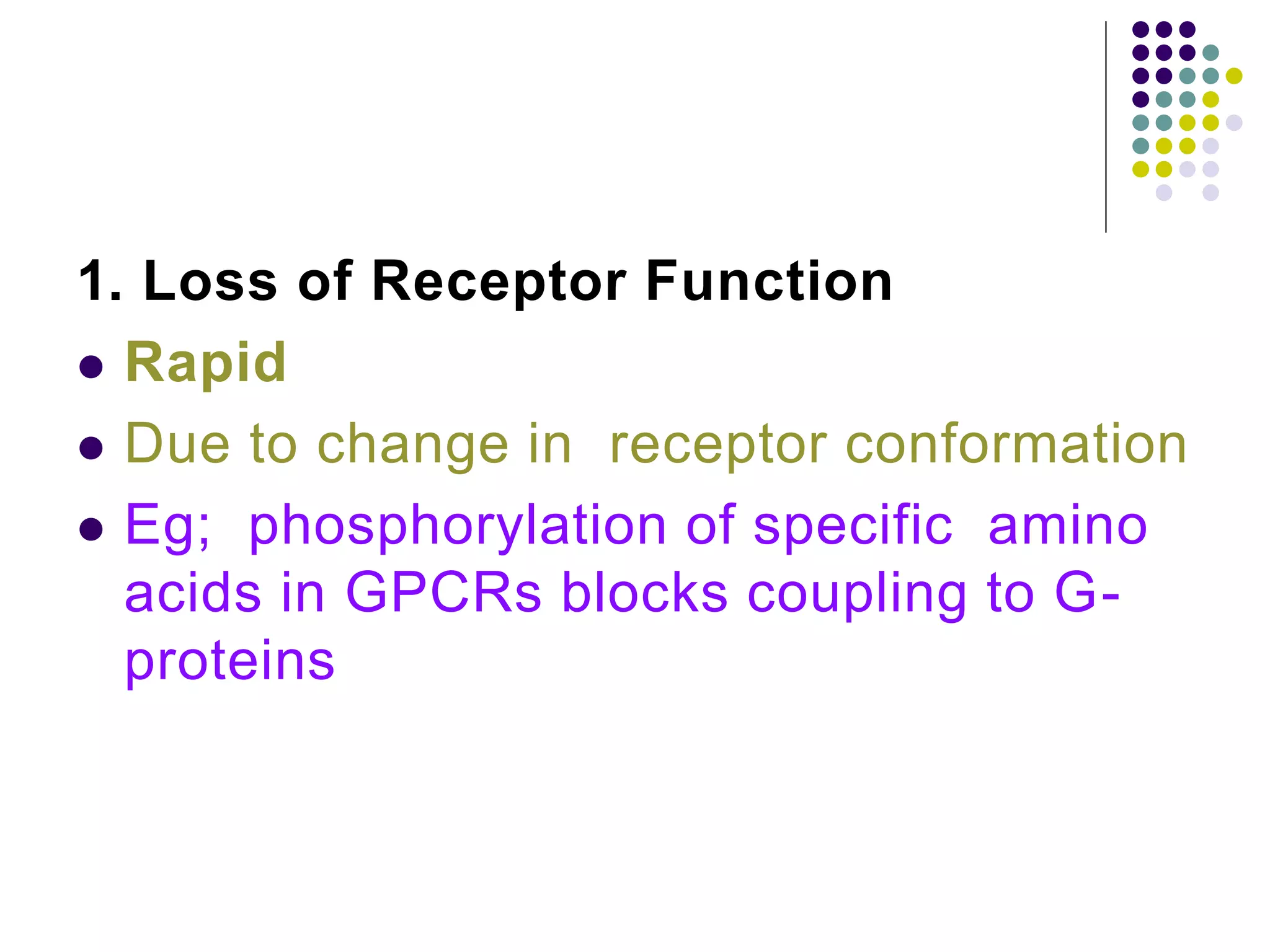 Receptor regulation and diseases | PPTX