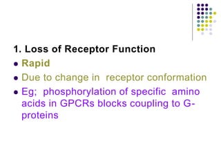 Receptor regulation and diseases | PPTX