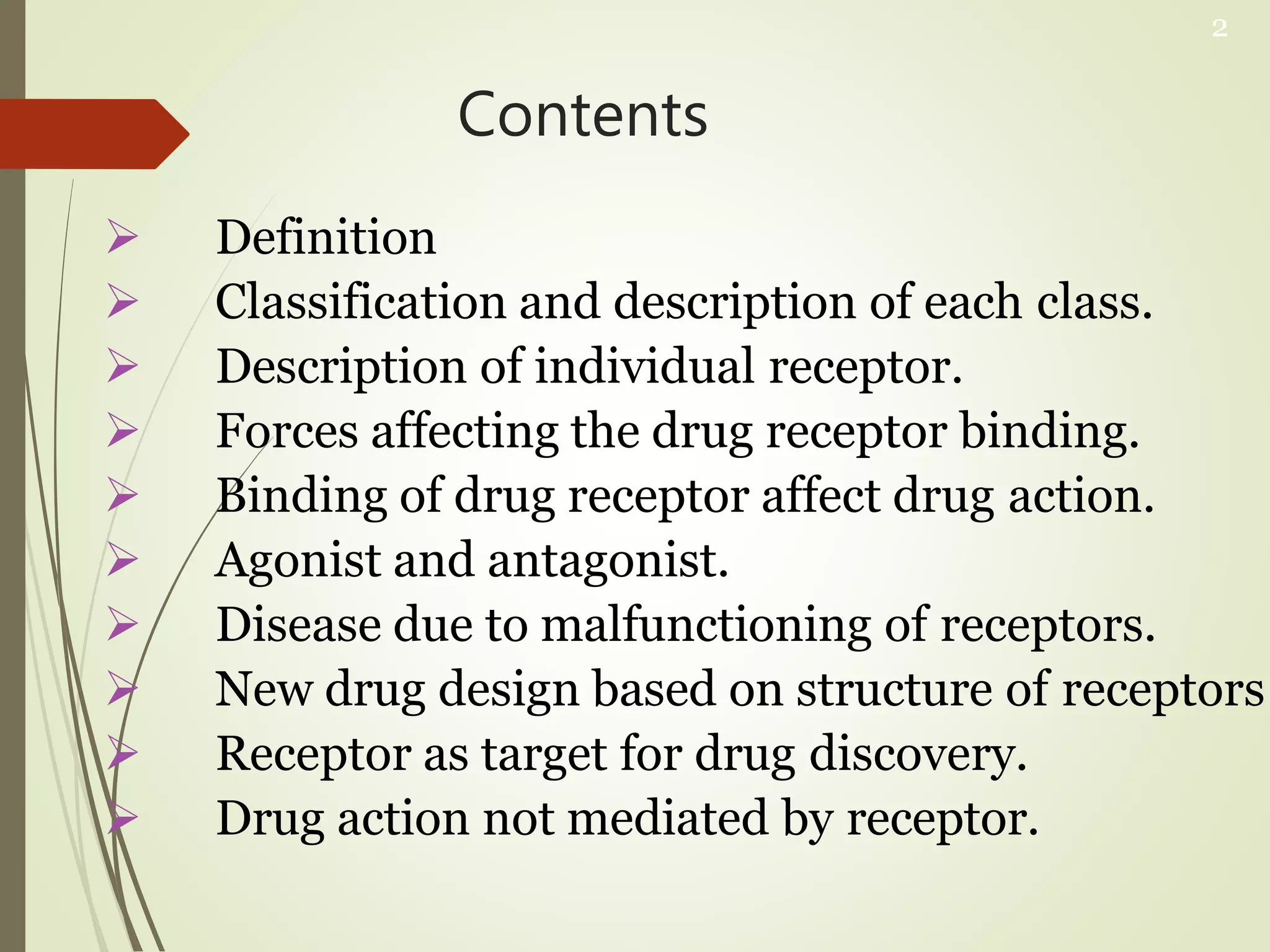 Receptors and receptors classification | PPTX