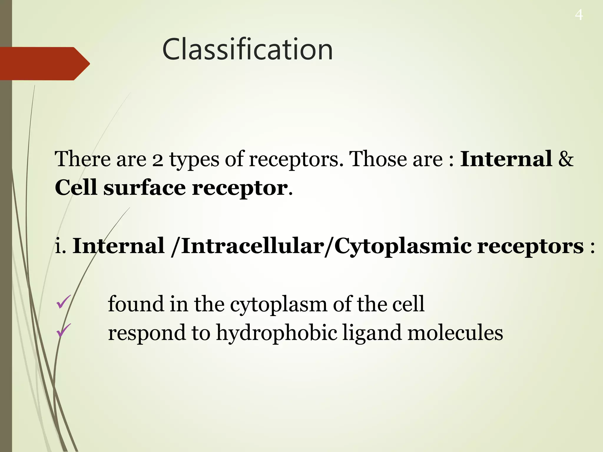 Receptors and receptors classification | PPTX