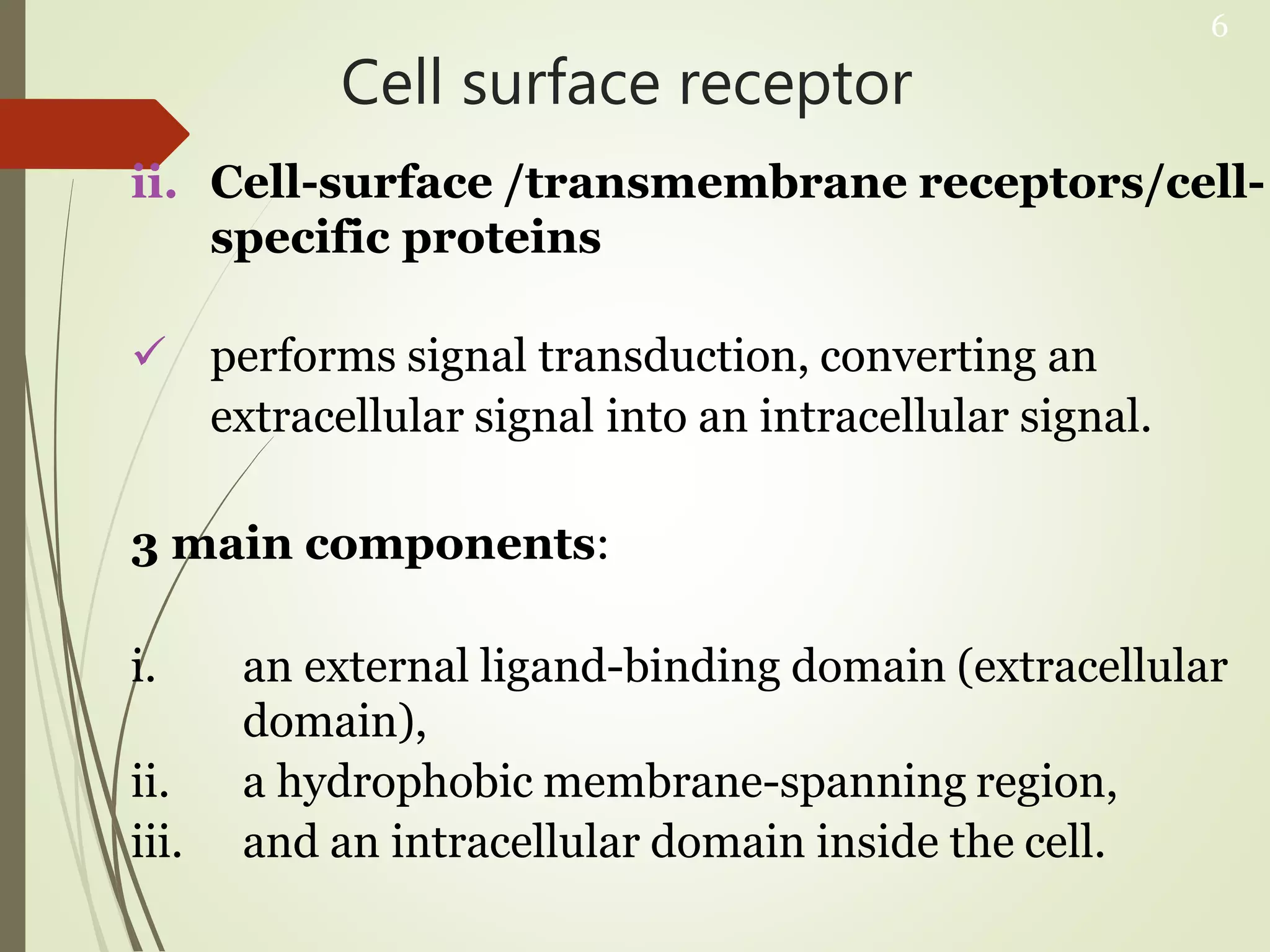 Receptors and receptors classification | PPTX