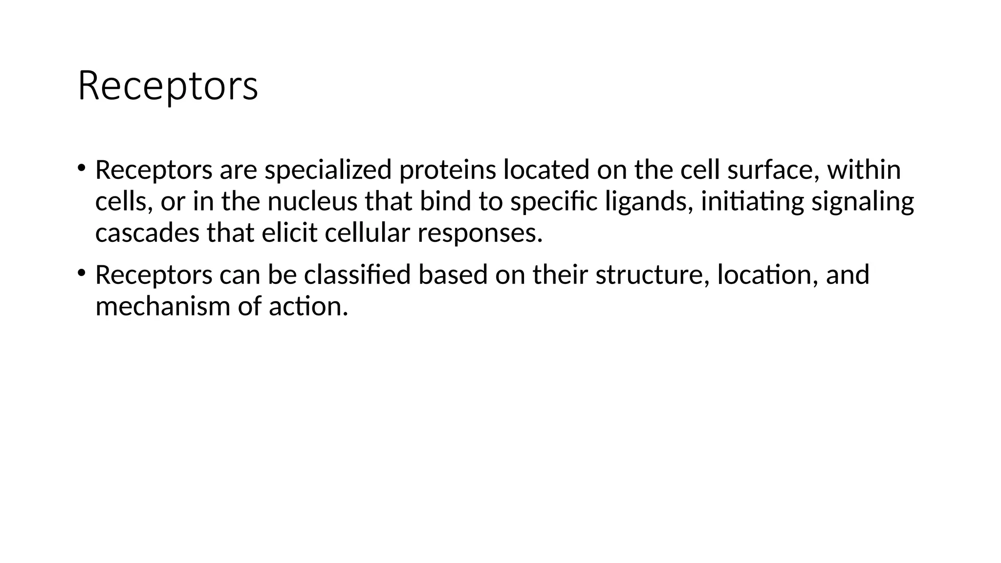 Receptors physiology different types of cell receptors | PPT