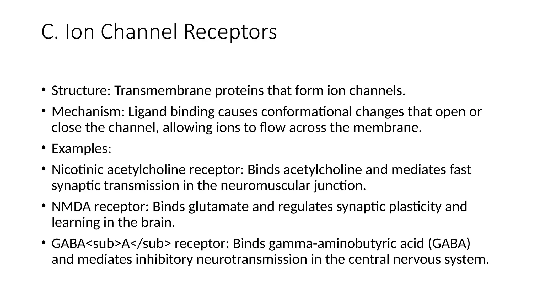 Receptors physiology different types of cell receptors | PPTX