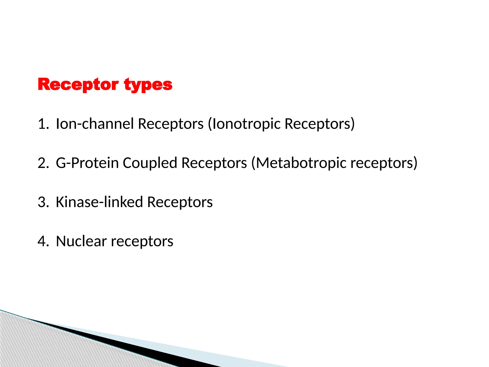 receptors.pptx and its types and mechanism | PPTX