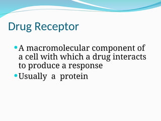 RECEPTORS-AND-PHARMACODYNAMICS ppt in pharmacology | PPT