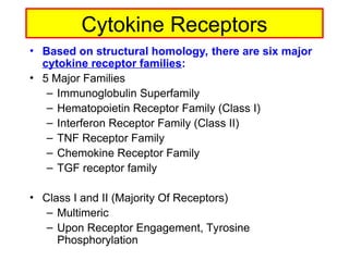 RECEPTORS AND SIGNALING ; CYTOKINES .ppt