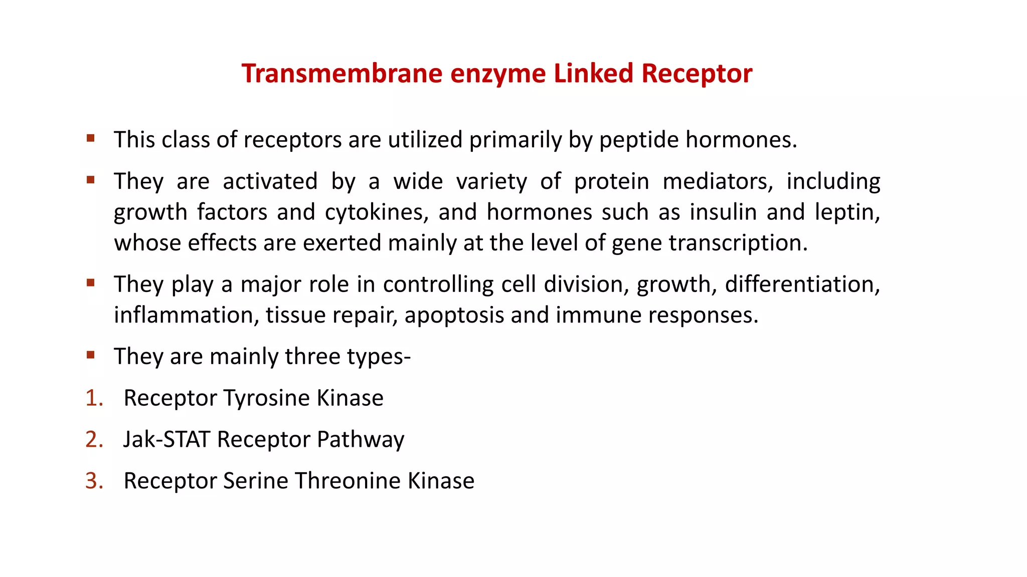 Receptors and signaling pathway dr nipa | PPT