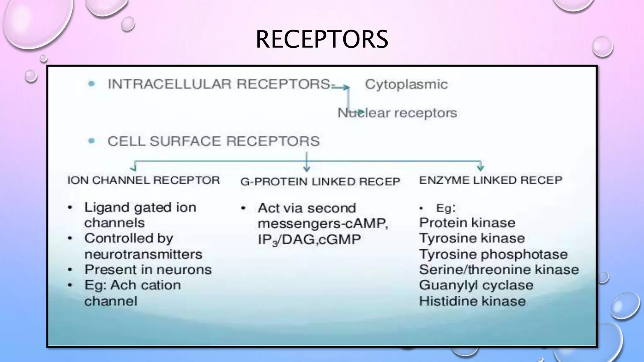 Receptors as a drug target unit 1 | PPTX