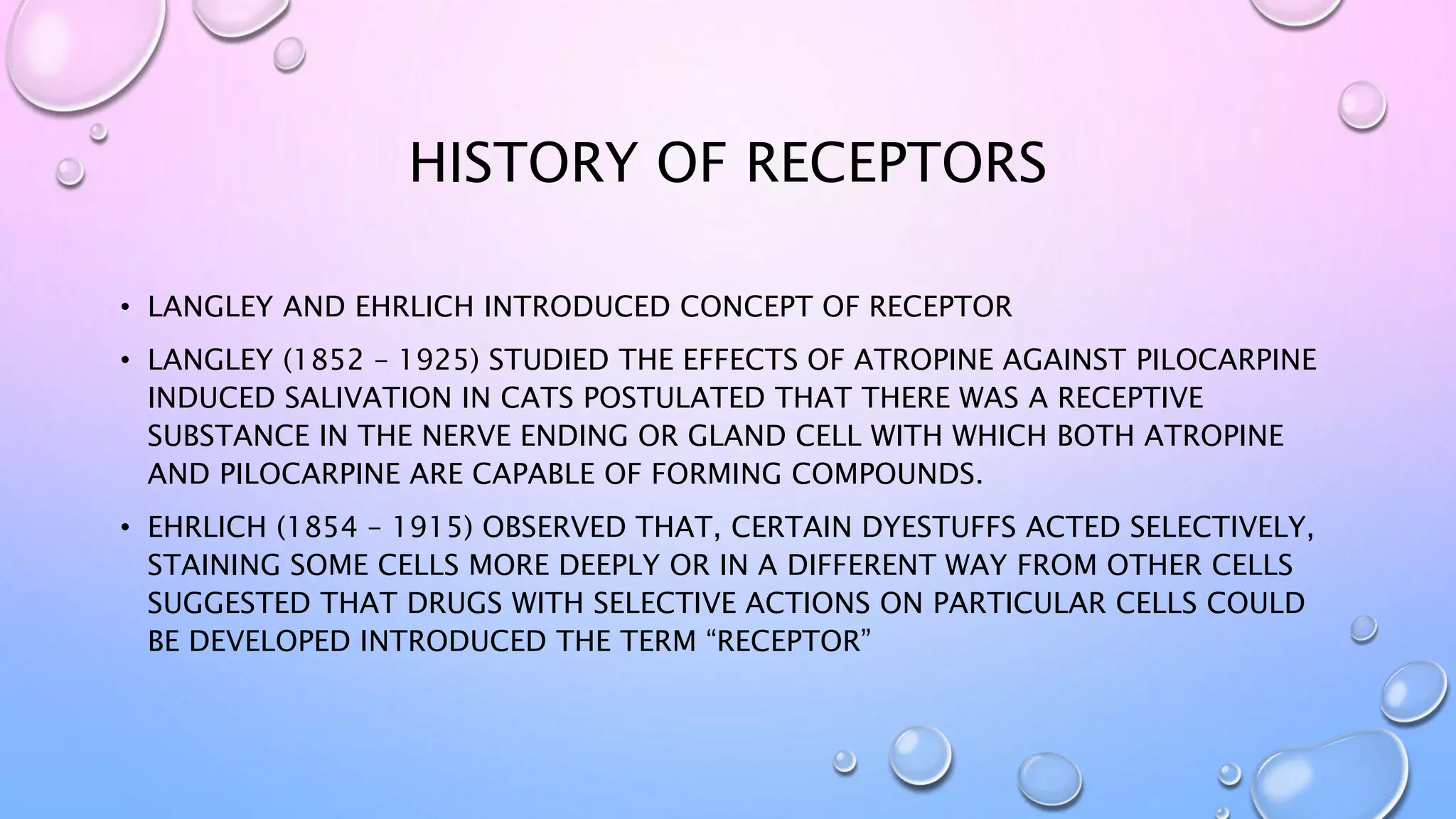 Receptors as a drug target unit 1 | PPTX
