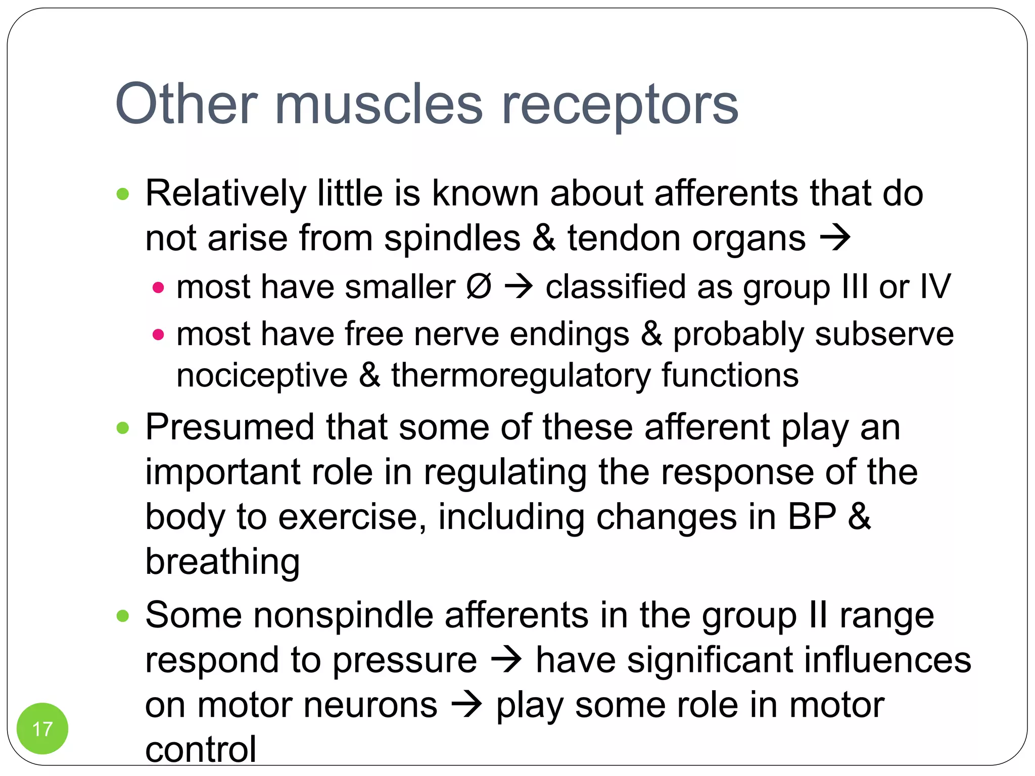 Receptors in Muscle and Their Role in Motor.ppt