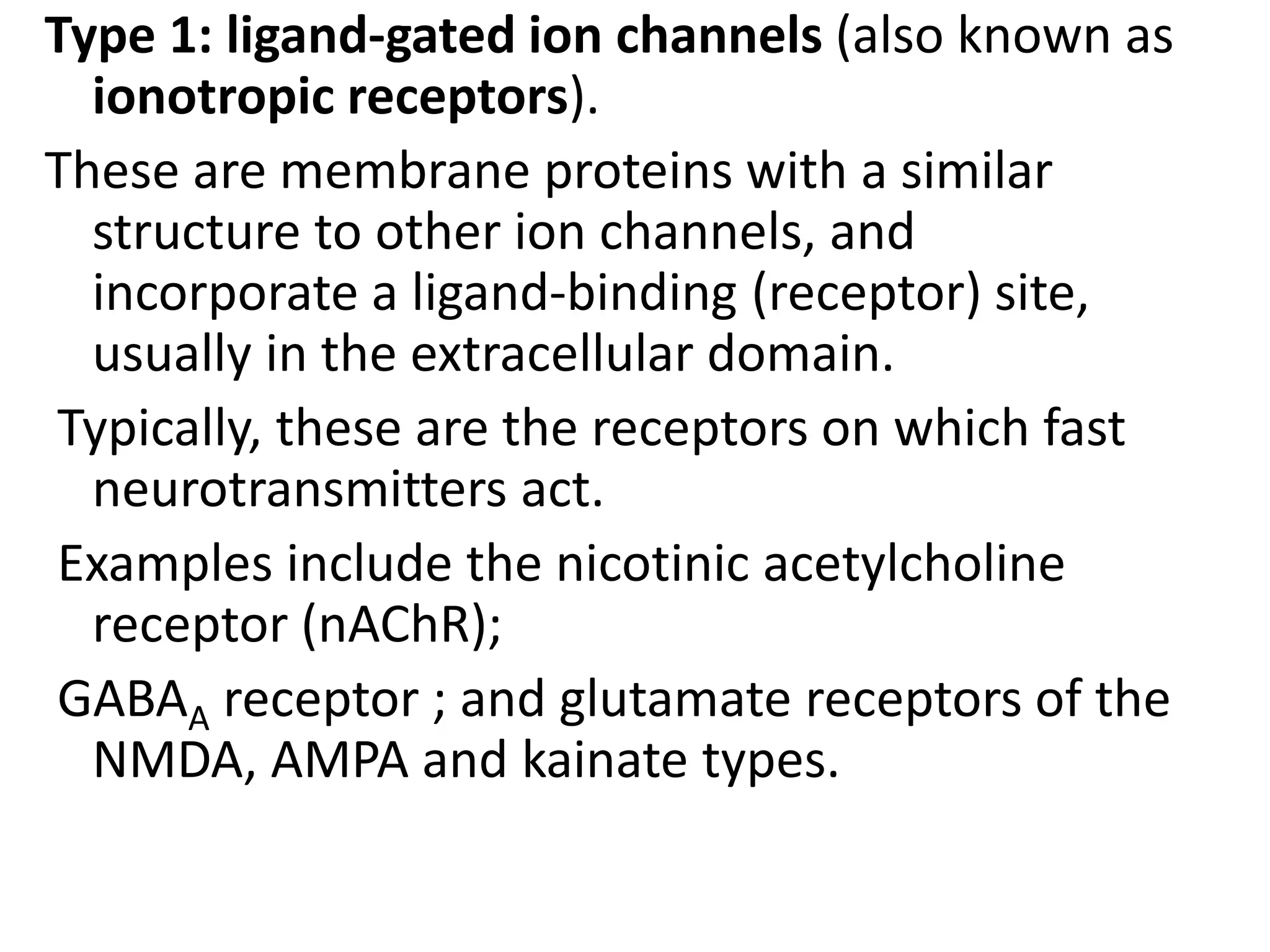 Receptors types | PPTX