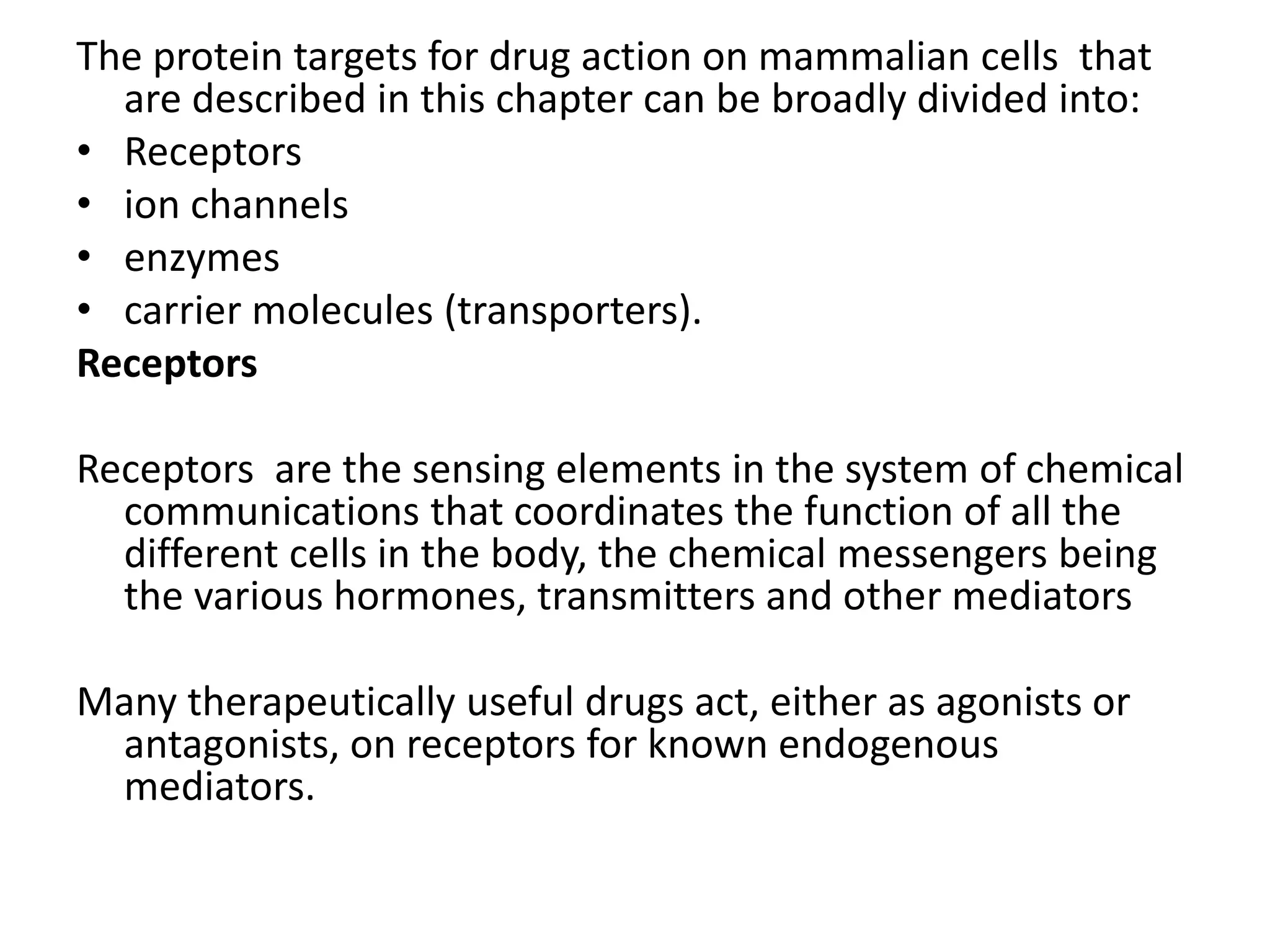 Receptors types | PPTX